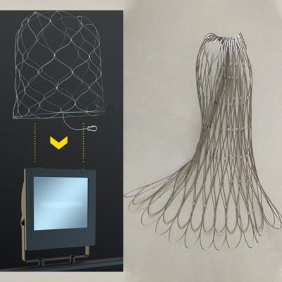 China SS 304 316 Flexible Stainless Steel Wire Rope Mesh Anti-Theft Rope Net Wire Mesh Security Bag for sale