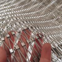 China 1m*50m Flexible Cable Mesh Protection Boundary Impact Resistance High Altitude Anti-Fall Net for sale