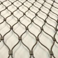 China 70% Opening Area Zoo Ferrule Wire Rope Mesh For Corrosion Resistant Applications for sale