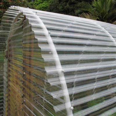 China 0.8mm-3mm PC Corrugated Sheet , Clear Building Roofing Polycarbonate Sheet for sale
