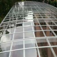 China Transparent PC Solid Balcony Cover Sheet Polycarbonate Shingles Traditional FRP clear Roof for Outdoor House Building Material for sale