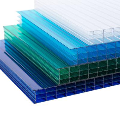 China 12mm 16mm 10mm Clear Multiwall Polycarbonate Sheet pc sheet For Outdoor roofing for sale
