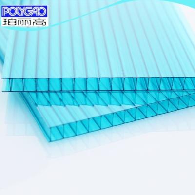 China Flame Retardant Polycarbonate Sheet 8mm 10mm 12mm Polycarbonate Hollow Board for sale