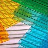 China High Strength Polycarbonate Hollow Sheet 10mm Clear Plastic Roof Panels For Greenhouse for sale