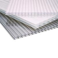 China 8mm Twin Wall Polycarbonate Sheet 4 X 8 , Greenhouse UV Resistant Polycarbonate Sheets for sale