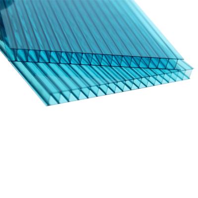 China Clear Plastic Polycarbonate Sheets Twin Wall MultiWall Polycarbonate Panels for sale