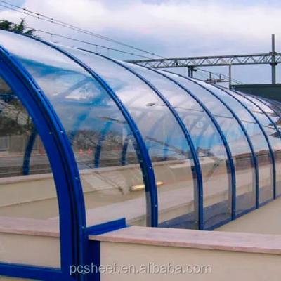 China Commercial Roof Foldable clear Polycarbonate for Greenhouse 4 Walls 20mm Hollow Polycarbonate Sheets for sale