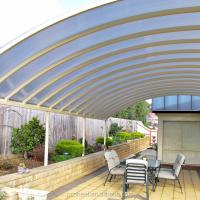 China Custom Clear Polycarbonate Sheet Awning Canopy for Sunshade and Pavilion Roof Certificate Foshan of Guangdong for sale