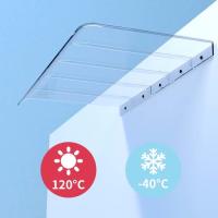 China Clear Polycarbonate Door Canopy PC Plastic Sun Shade Awning for sale