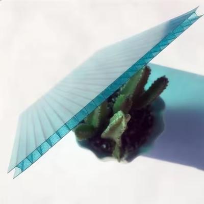 China Hollow Polycarbonate Plastic Roofing Sheets For Skylight Roof/Roof Shed/Greenhouse Building for sale