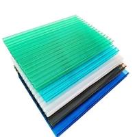 China 2.1x 6m Poly Carbonate Roof Twin Wall Plastic Greenhouse Polycarbonate Plate/panel Hollow Sun Sheets for Garden Greenhouse for sale