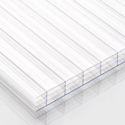 China UV Protection Twin Wall Polycarbonate Panels , Multiwall Polycarbonate Roofing Sheets for sale