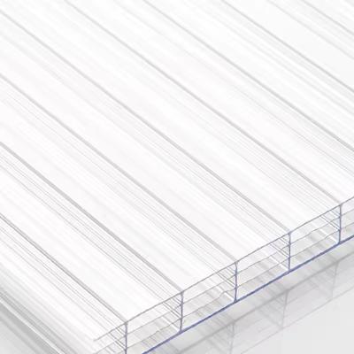 China Twinwall Multiwall Transparent PC Sheet , Roofing Material Policarbonato Sheet for sale