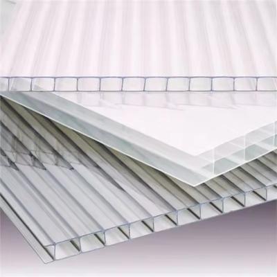 China Sunroof Twin Wall Multiwall Polycarbonate Hollow Sheet Customized for sale