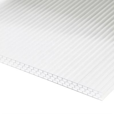 China 10-year Warranty Uv Coated Best Choice Type Multiwall 20mm Polycarbonate Roofing X Triple Pc Hollow Sheet Triple Wall Polycarbon for sale