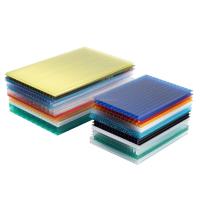 China Room Partition Polycarbonate Pc Material Clear 4 Wall Hollow Polycarbonate Sheets Hollow and Embossed Polycarbonate Sheets for sale