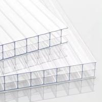 China Transparent 8mm Hollow Twin Wall Polycarbonate Sheet / PC Hollow Sheet / Polycarbonate Hollow Sheet Polycarbonate Hollow Chamber for sale