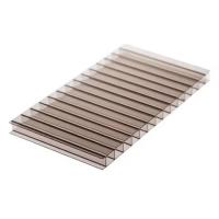 China Impact Resistance Roof Panels/shade Materials Transparent Polycarbonate Hollow Sun Sheet Pc Hollow Sheets Sun Shade for sale