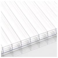 China 5mm 10mm Multiwall Panels Sun Shade Polycarbonate Hollow Sheet for Car Shelter 5mm Twin Wall Hollow Polycarbonate Sheet for sale