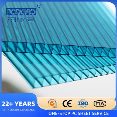 China High Light Transmission Polycarbonate Hollow Sheet, SGS Tested Polycarbonate Hollow Sheet for sale