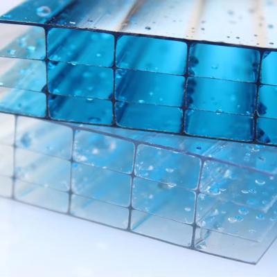 China 100% Virgin Polycarbonate Hollow Sheet 8mm 10mm polycarbonate panels For Warmhouse for sale