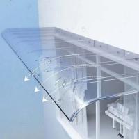 China Clear Solid Polycarbonate Canopy Sheet Polycarbonate Roof Awning for sale