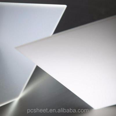 China Wear Resistant PC Diffuser Sheet Customized LED Frosted Light Diffuser Sheet for sale