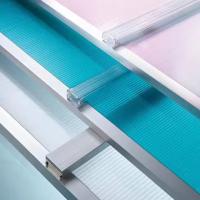 China 100% Waterproof Blue U-shaped Lock Danpalon Polycarbonate Hollow Sheet for Greenhouse Roofing for sale