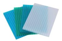China Multiwall Color Twin Wall 6mm 10mm 20mm Polycarbonate Sheet Polycarbonate Hollow Sheet Plate Panels Greenhouse for Green House for sale