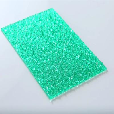 China 2mm 5mm 10mm Polycarbonate Embossed Endurance Sheet Double Sided Diamond Patterned PC Embossed Sheet for sale