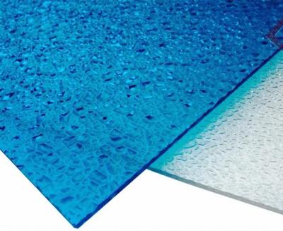 China Poly Carbonate Plastic Embossed Sheet Plastic Products Polycarbonate Solid and Embossed Sheet for Roofing for sale