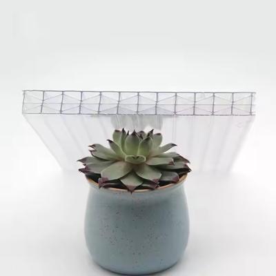 China Transparent Eco-friendly X-structure Multiwall Polycarbonate Sheet 16mm Polycarbonate Roofing Sheets for sale