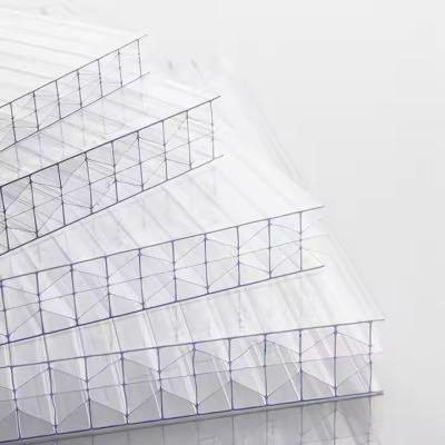 China Uv Coated X-Structure Polycarbonate Sheet Roof Building Materials X Structure Pc Hollow Sheet for Sale for sale