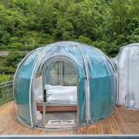 China Luxury Transparent PC Dome House Eco-Friendly Geodesic Dome for Resort Villa & Garden Retreat for sale