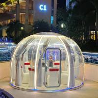 China Bubble House Transparent Polycarbonate Dome House - 4.2M Geodesic Glamping Tent UV Resistant PC Villa for Hotel & Camping for sale