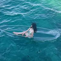 China PC Sheets Clear Polycarbonate Canoe Kayak - 6mm See-Through Boat for Underwater Viewing Single/Double Seat Options for sale