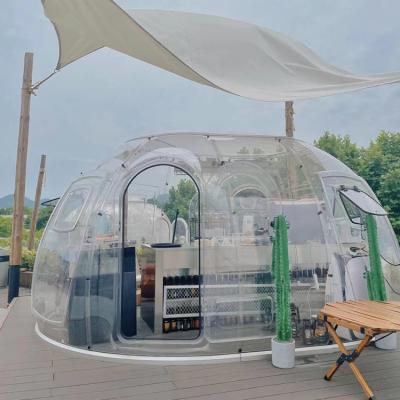 China Polycarbonate Dome House Transparent PC Geodesic Dome for Glamping & Eco Hotel Starry Sky Room for sale