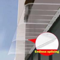 China Manufacturer Wholesale Transparent Sound Insulation Outdoor Polycarbonate Awning Pc Visor Sheet Car Parking Awnings for sale