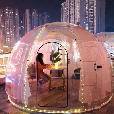 China High Transparency Glamping Camping Geodesic Prefabricated Dome Polycarbonate Dome House for Outdoor Patio for sale