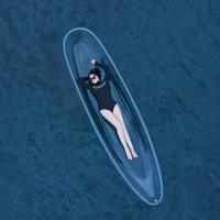 China High-Quality PC Sheets Clear Kayak One-Piece Hull Scratch Resistant Polycarbonate Clear Bottom Boat for Tourism for sale
