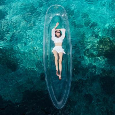 China PC Sheets Clear PC Boat 3.25m Transparent Kayak Polycarbonate Canoe 2 Person Fishing Water Play Equipment for sale