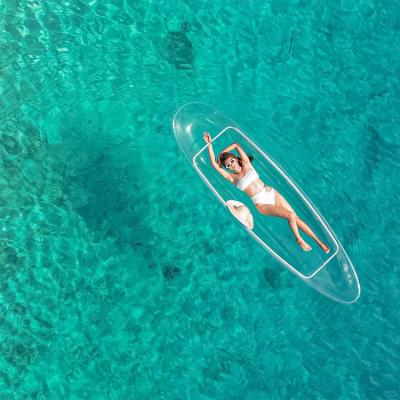 China PC Sheets Clear PC Boat Glass Bottom Kayak Polycarbonate Transparent Canoe for Water Sports Sightseeing for sale