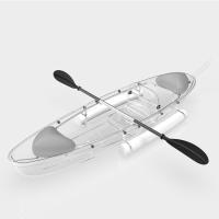 China PC Sheet High Impact Polycarbonate Boat Transparent Clear Bottom Boat for Sightseeing Fishing 1-2 Person for sale