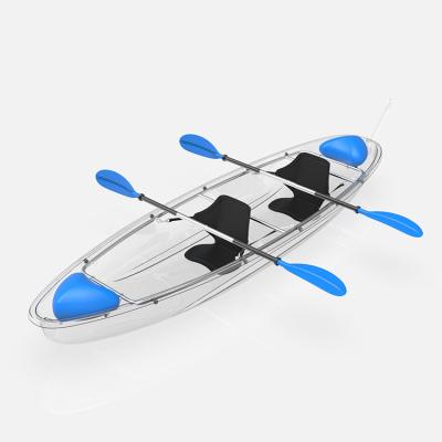 China PC Sheet UV Resistant PC Boat Crystal Clear See Through Boat for Resort Lake Eco Tour Wholesale for sale