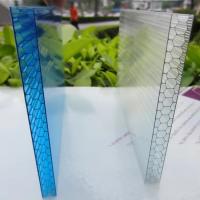 China Weatherproof PC Honeycomb Sheet Impact Resistant Thermal Insulation for Skylight Walkway for sale
