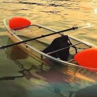 China Wholesale PC Polycarbonate Boat Bulk Transparent Canoe for Distributors & Tourism Project Suppliers for sale