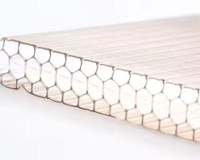 China High Quality Honeycomb Polycarbonate Sheet Roofing Polycarbonate Regular Tube Honeycomb Panel for sale