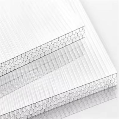China Manufacturer Wholesale High-strength Polycarbonate Honeycomb Panels 10mm PC Sunshine Board for sale
