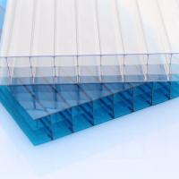 China 100% Virgin Material Hollow Polycarbonate Sheet 4-layer PC Board Multiwall Polycarbonate Sheet for sale