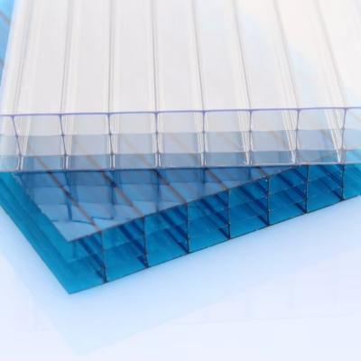 China 100% Virgin Material Hollow Polycarbonate Sheet 4-layer PC Board Multiwall Polycarbonate Sheet for sale